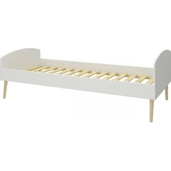 Softline-sänky 90 x 200 cm - Valkoinen - Yhden hengen sängyt - Trendrum.fi